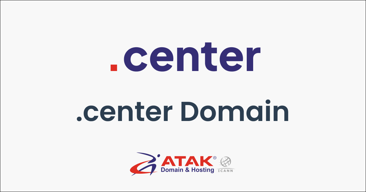 .CENTER Domain - .CENTER Uzantılı Alan Adı Satın Al!
