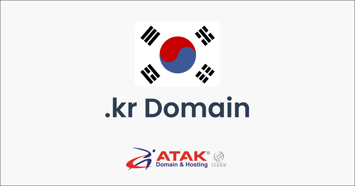 Buy a .KR Domain - South Korea Domain Registration